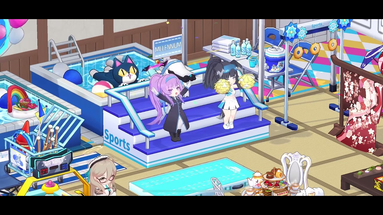 Blue Archive - Utaha (Cheer Squad) & Hibiki (Cheer Squad) Furniture ...