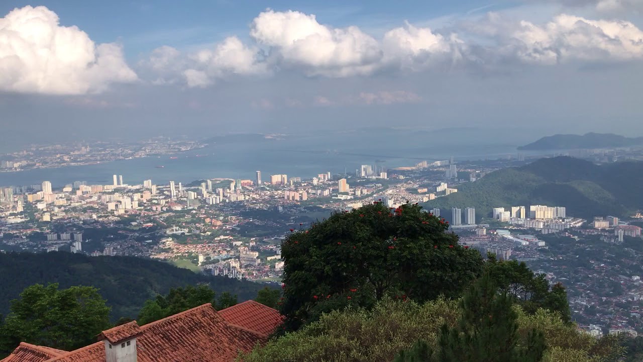 Travel to penang hill - view from skywalk - YouTube
