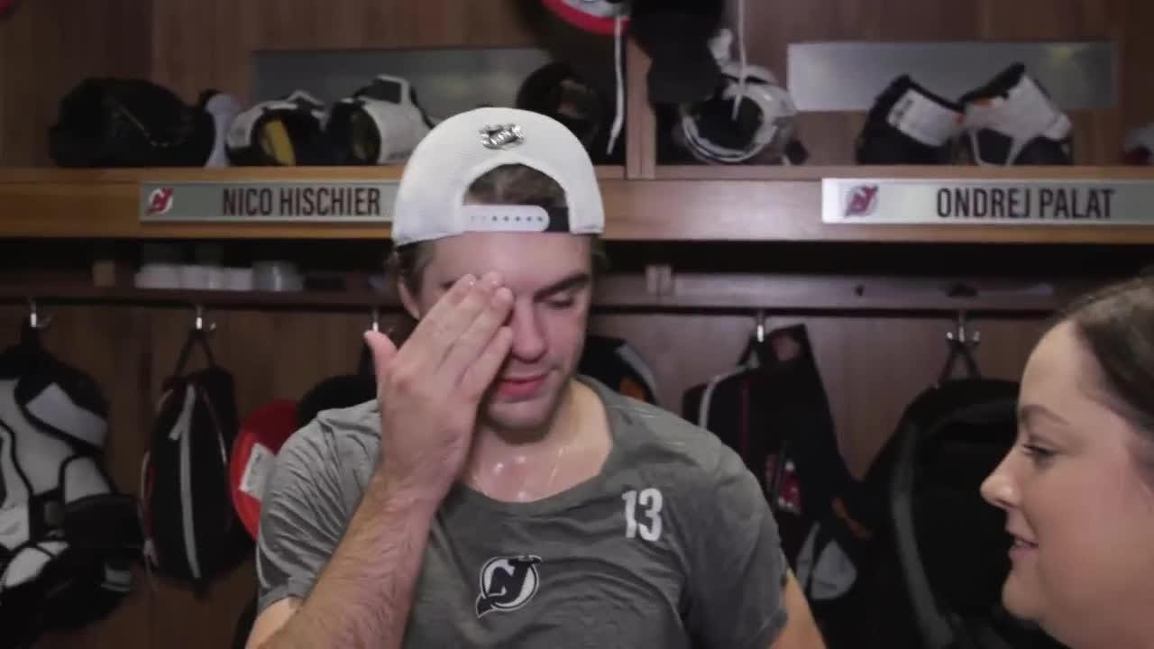 Devils players and Lindy Ruff speak to the media following today's ...