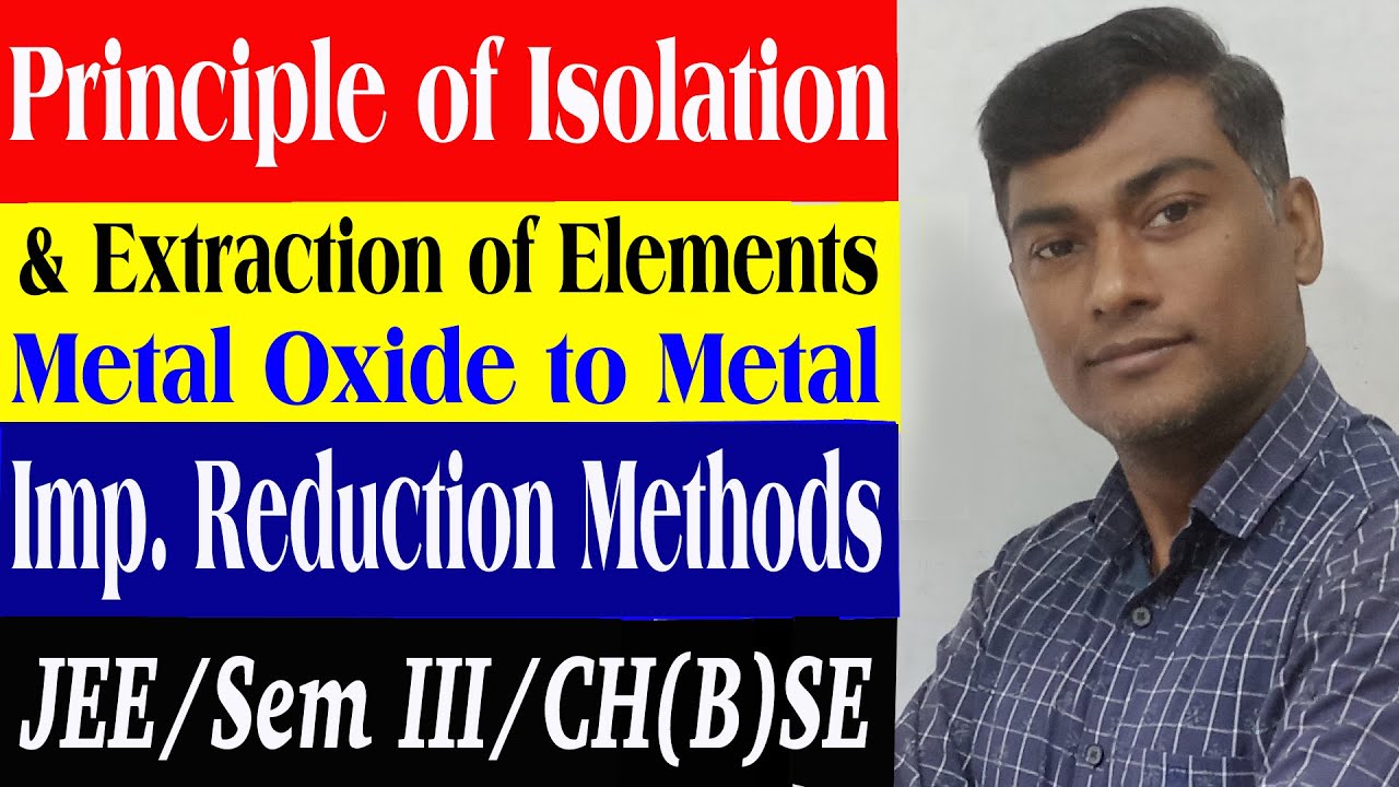 Metallurgy: Lecture 4: Reduction methods of metal oxide to metal in ...
