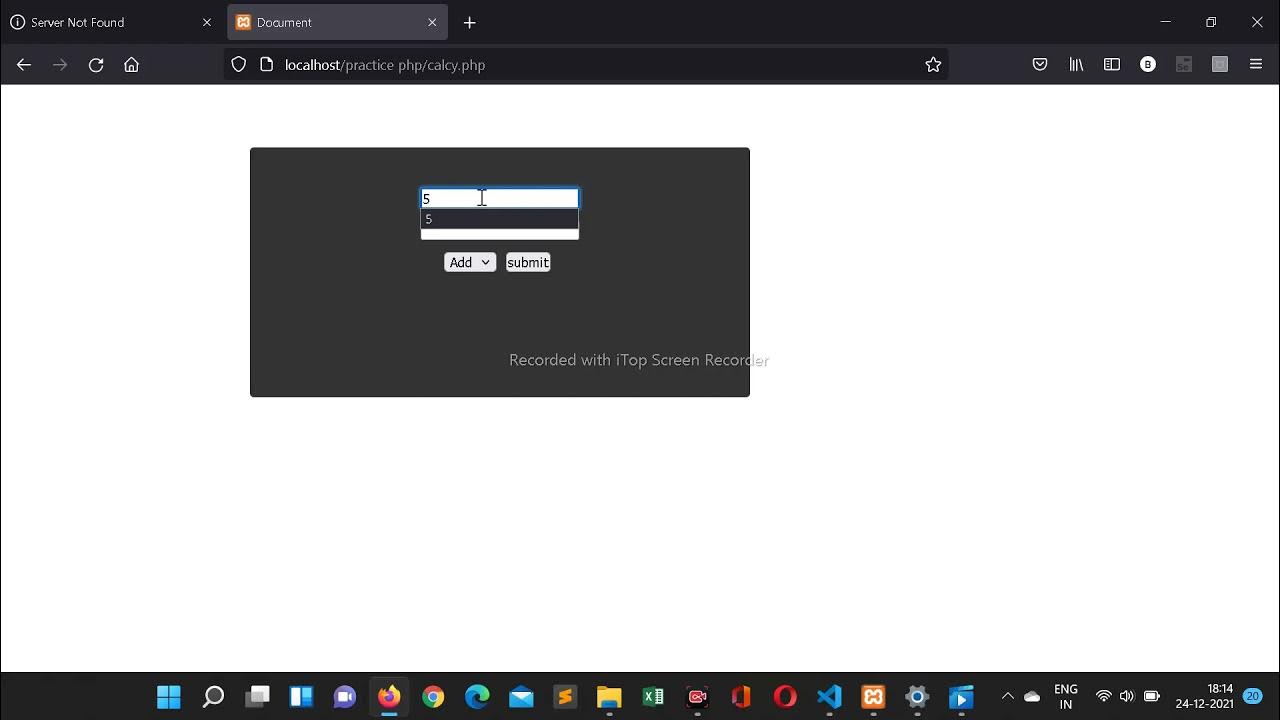 create simple calculator using php. - YouTube