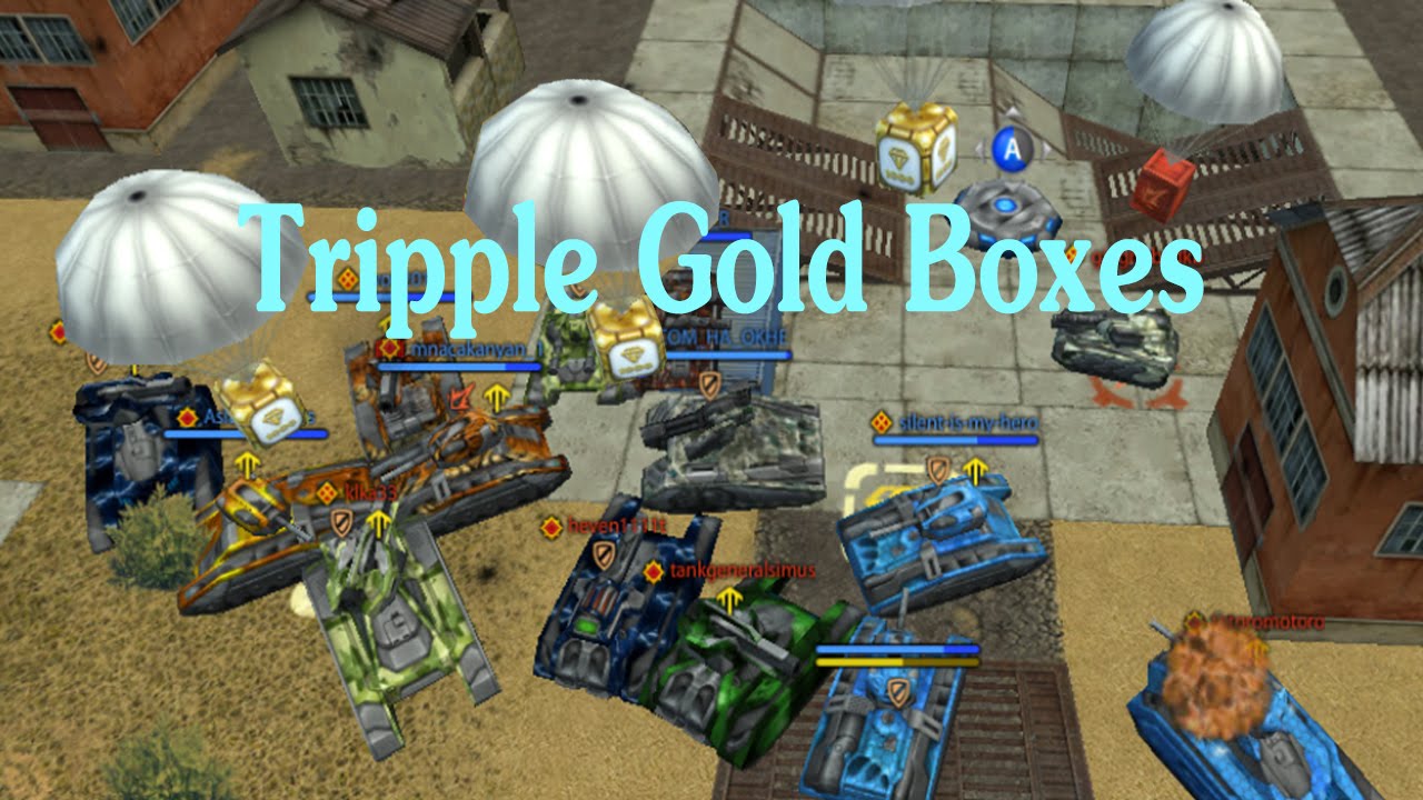 Tanki Online-TRIPPLE GOLD BOXES in 15 minutes - YouTube