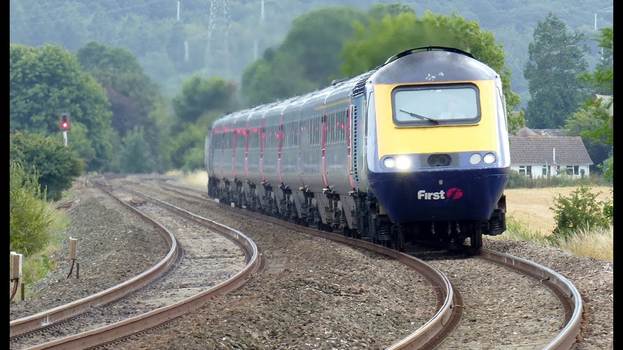 Diesel and steam trains in Devon - YouTube
