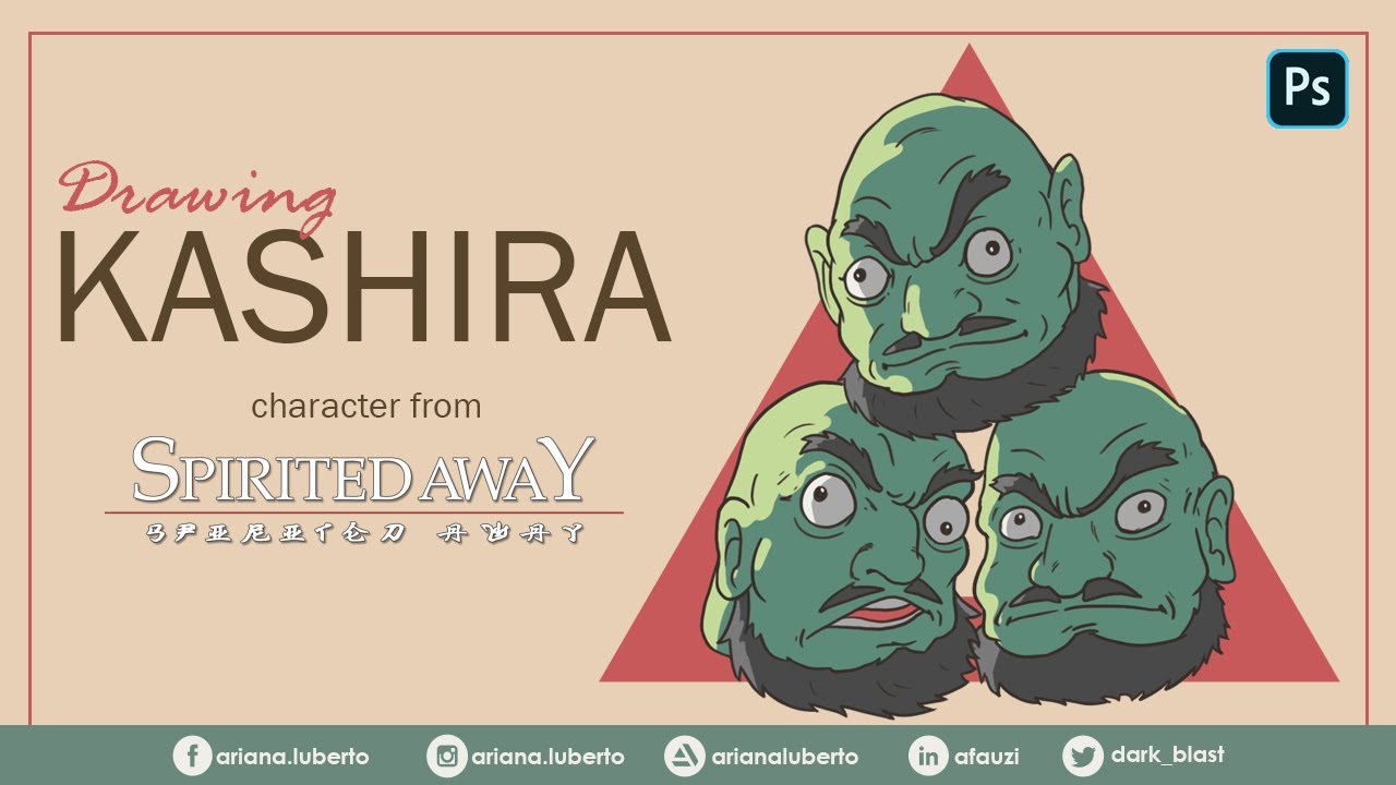 Drawing Kashira Spirited Away from Ghibli [Time-lapse] - YouTube