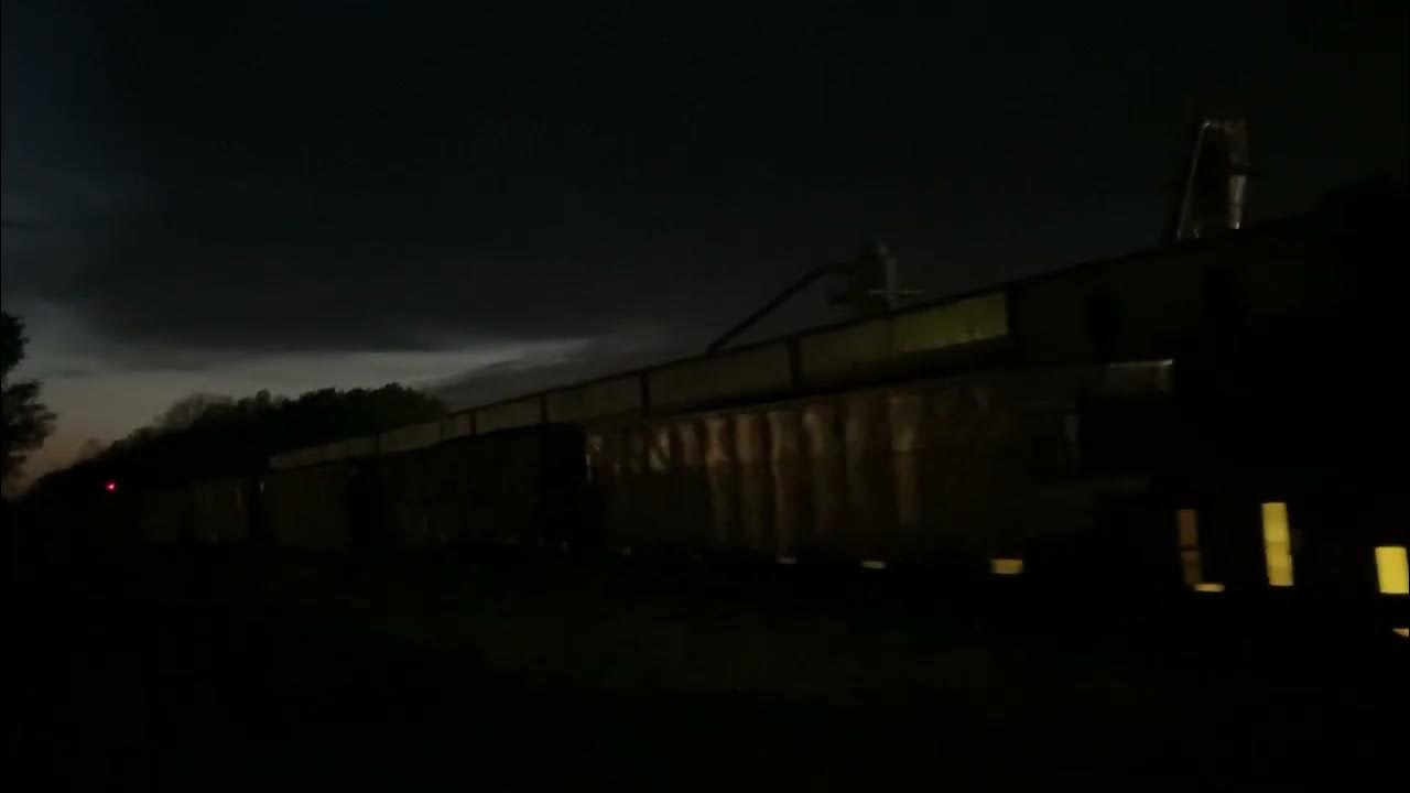 BNSF 5740 Lead’s the C-BAMPAM Southbound Coal Train at Nicholas Junction in Springfield Mo 4-19 ...