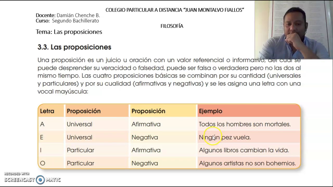 Las proposiciones JM 2° bach Filosofia 06-06-20 - YouTube