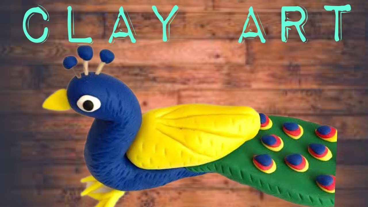 Making Peacock with Clay| Satisfying Slime Videos| Clay Art by Fatima ...
