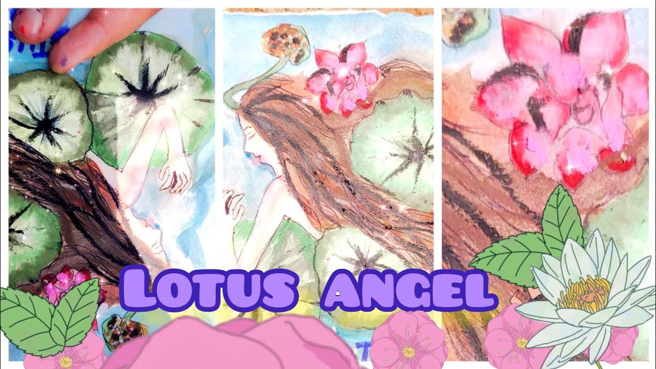Lotus angel #viral #painting #lotus #lotustemple #angels - YouTube