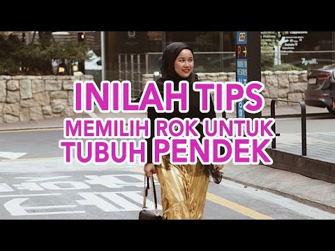 Bagaimana Agar Tidak Terlihat Tenggelam Padanan Rok Untuk Tubuh Pendek  Wajib Tiru Gaya Hijaber Sat