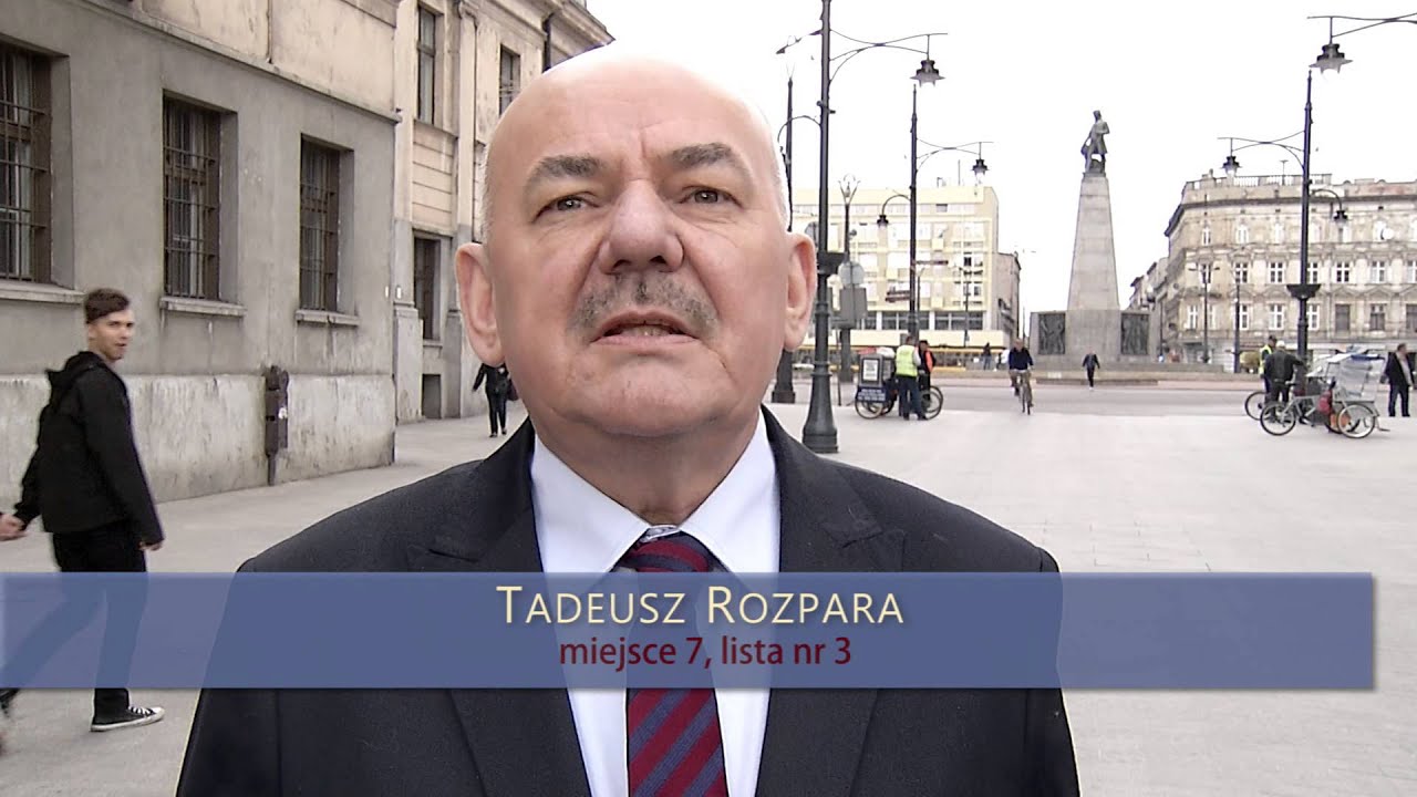 Tadeusz Rozpara - Kandydat do Parlamentu Europejskiego - YouTube