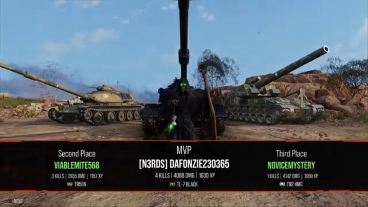 WOT Console: TL-7 Black at Kasserine- MVP - YouTube