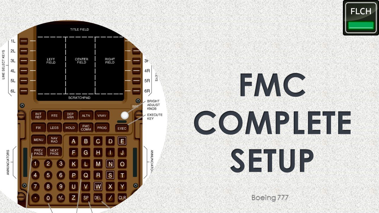 COMPLETE FMC SETUP - Boeing 777 - YouTube