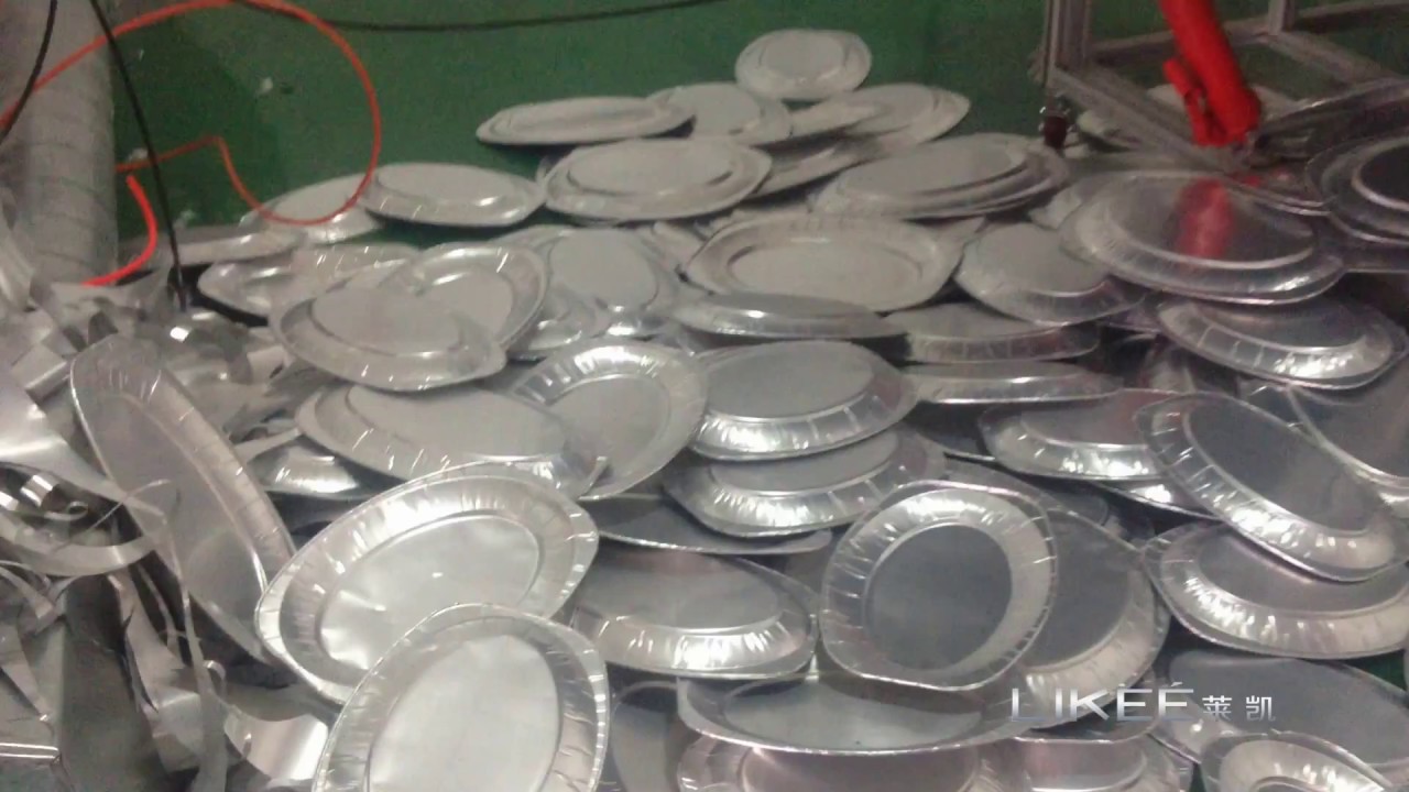 aluminium foil container mould production testing small service tray ...