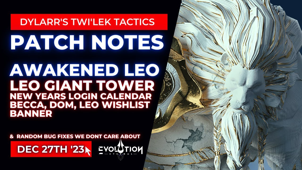Let's Discuss the Eternal Evolution Patch Notes | AWAKENED LEO | Dec ...