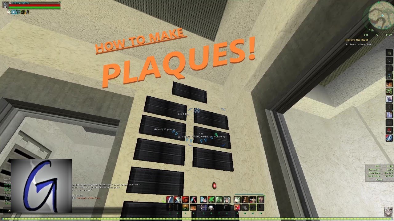 SWG Legends: How to make plaques! | House/Base Decoration Ideas - YouTube