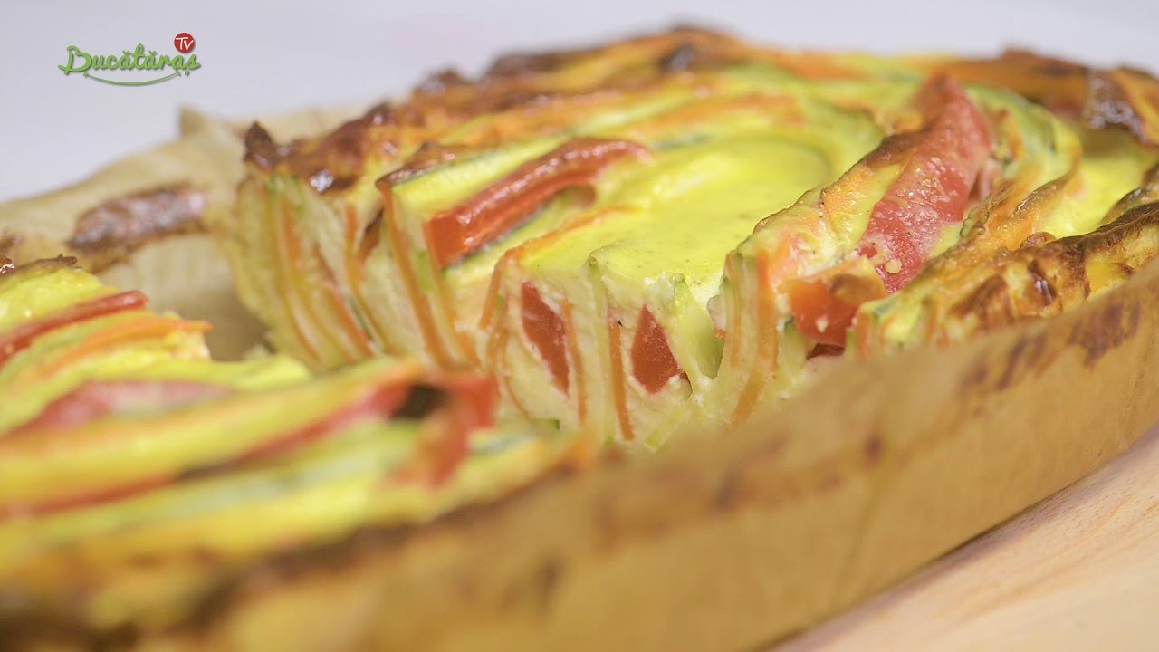 Reteta - Tarta cu legume colorate | Bucataras TV - YouTube