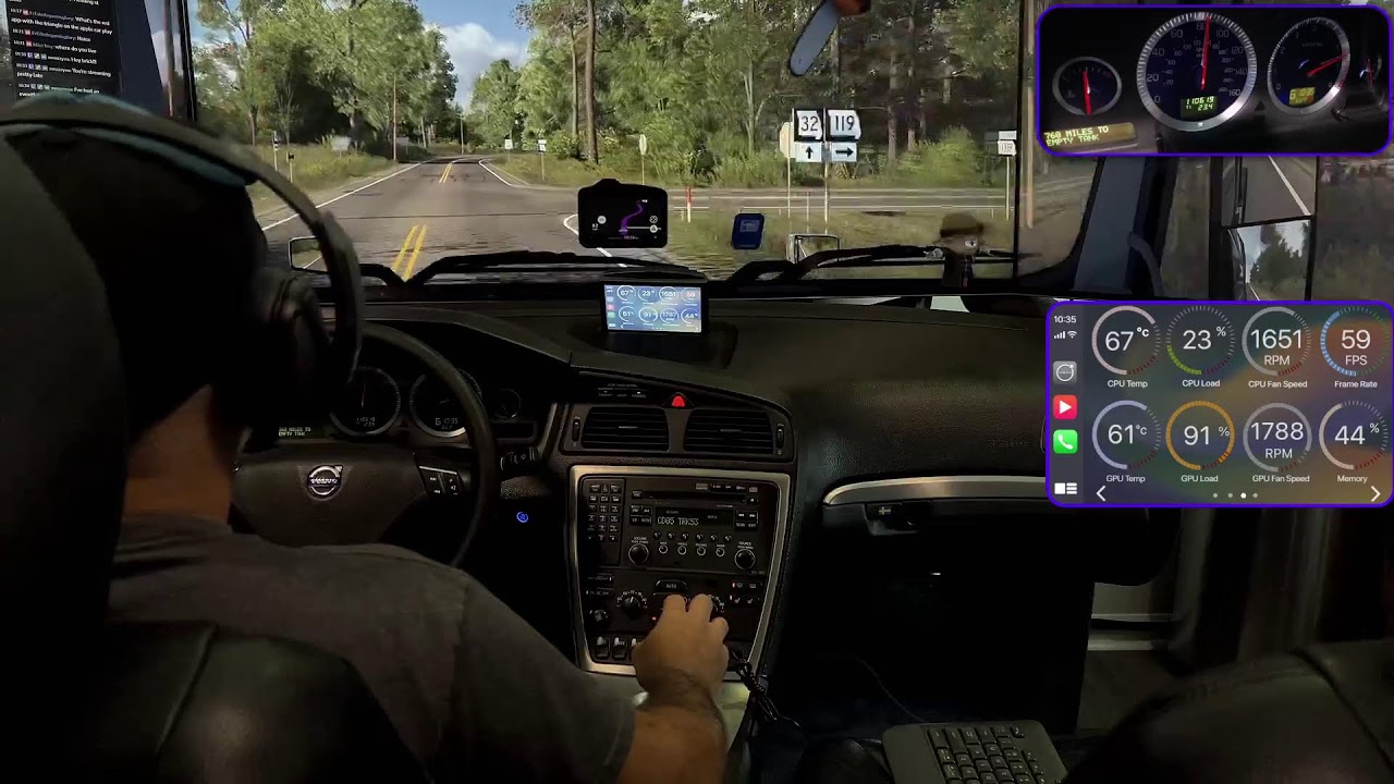 Driving in my real car simulator - YouTube