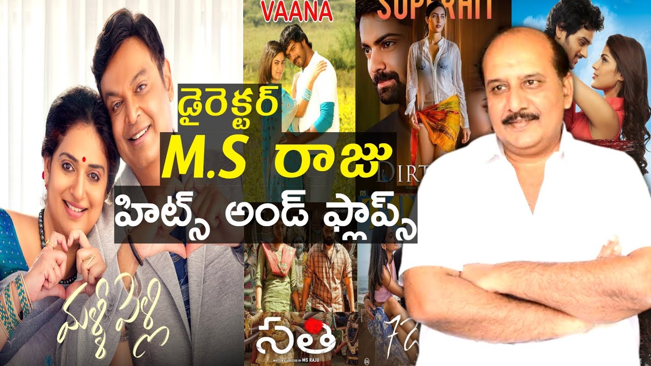 Director MS Raju Hits And Flops All Telugu Movies List Upto Malli Pelli ...