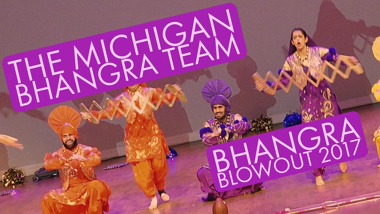 The Michigan Bhangra Team @ Bhangra Blowout 2017 - YouTube