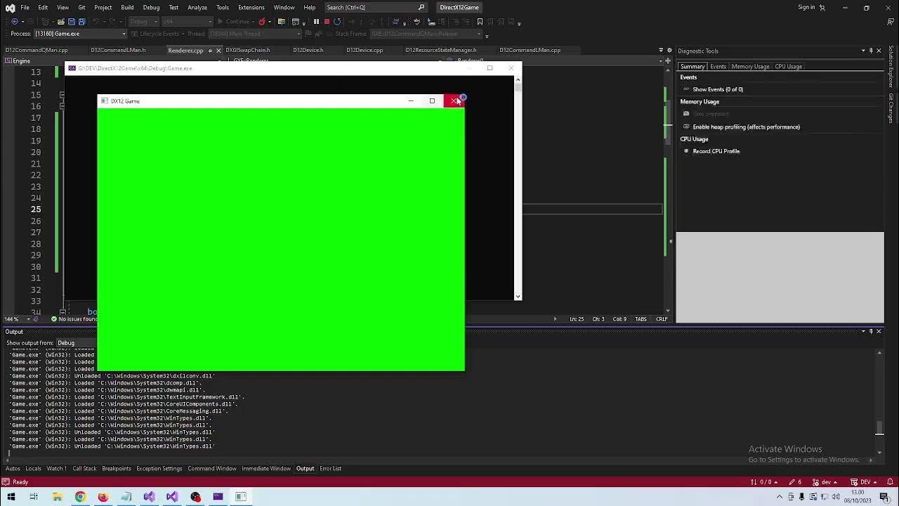 Directx12 3d Game From Scratch In C Clearing And Presenting Our Swapchain And Object Lifetimes