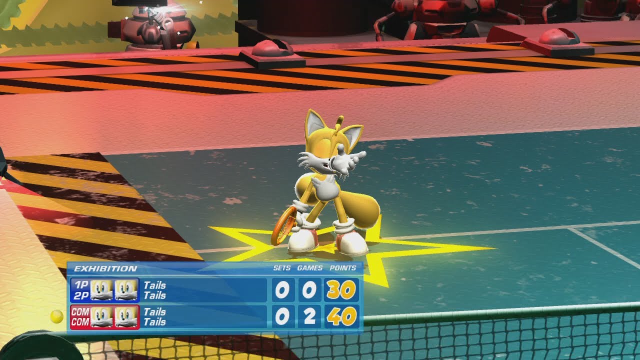 Sega Superstars Tennis - 8 Tails, 3 monkeys, 1 Shadow, and a Sonic ...