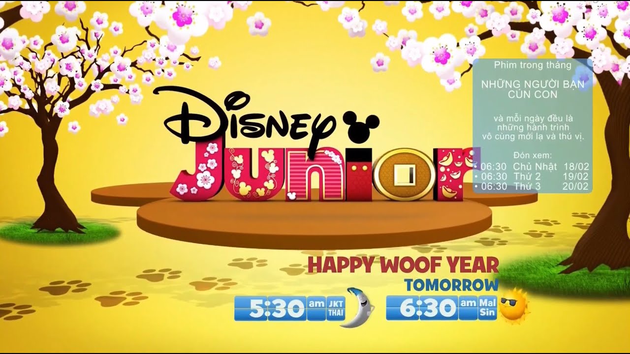 Disney Junior (block) on Disney Channel (Asia) - Happy Woof Year promo ...