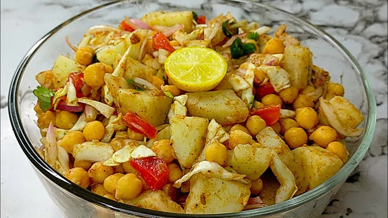 Chatpatti Aloo Chana Chaat without Yougurt|Easy Iftar Recipe |Pinch Of ...