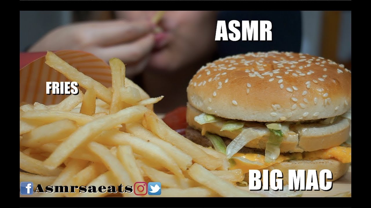 Asmr Big Mac & Fries | No talking | Extreme Eating Sounds | Asmr Sa ...