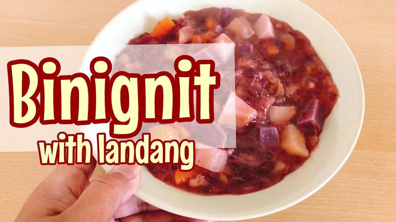 Binignit with landang and lots of sweet potatoes! 🤤 - YouTube