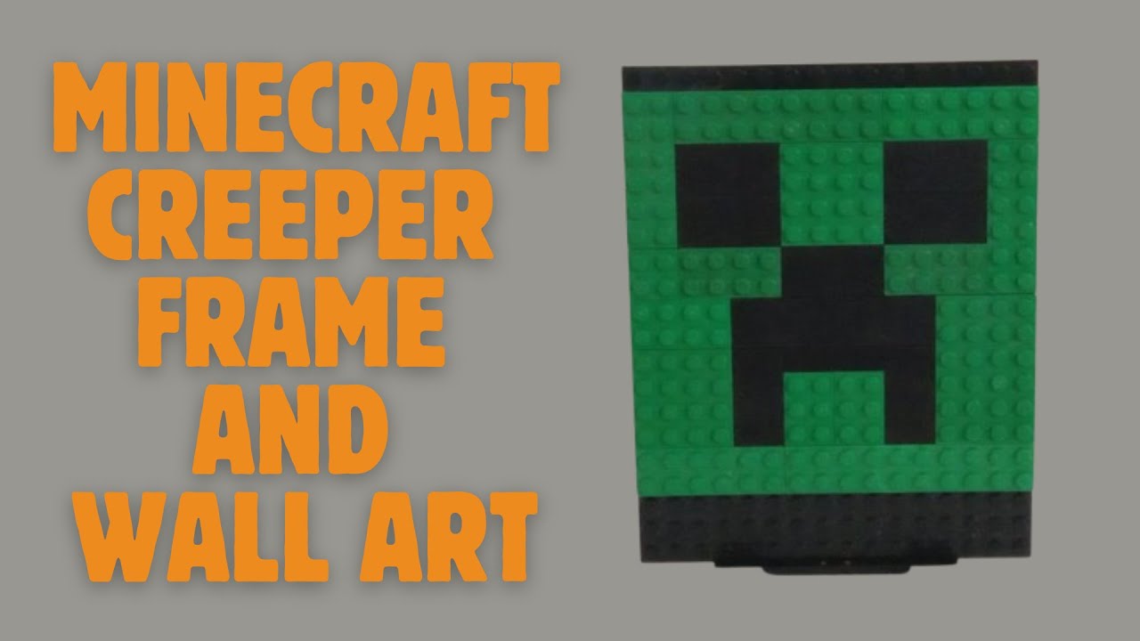 Build a LEGO Minecraft Creeper Face Frame Tutorial #lego #tutorial # ...