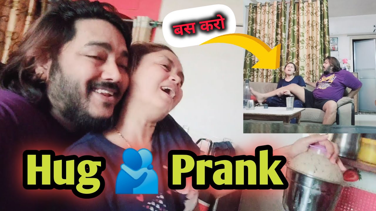 Hugg Prank For 24 Hours Epic Reaction Hugg Prank On Girlfriend