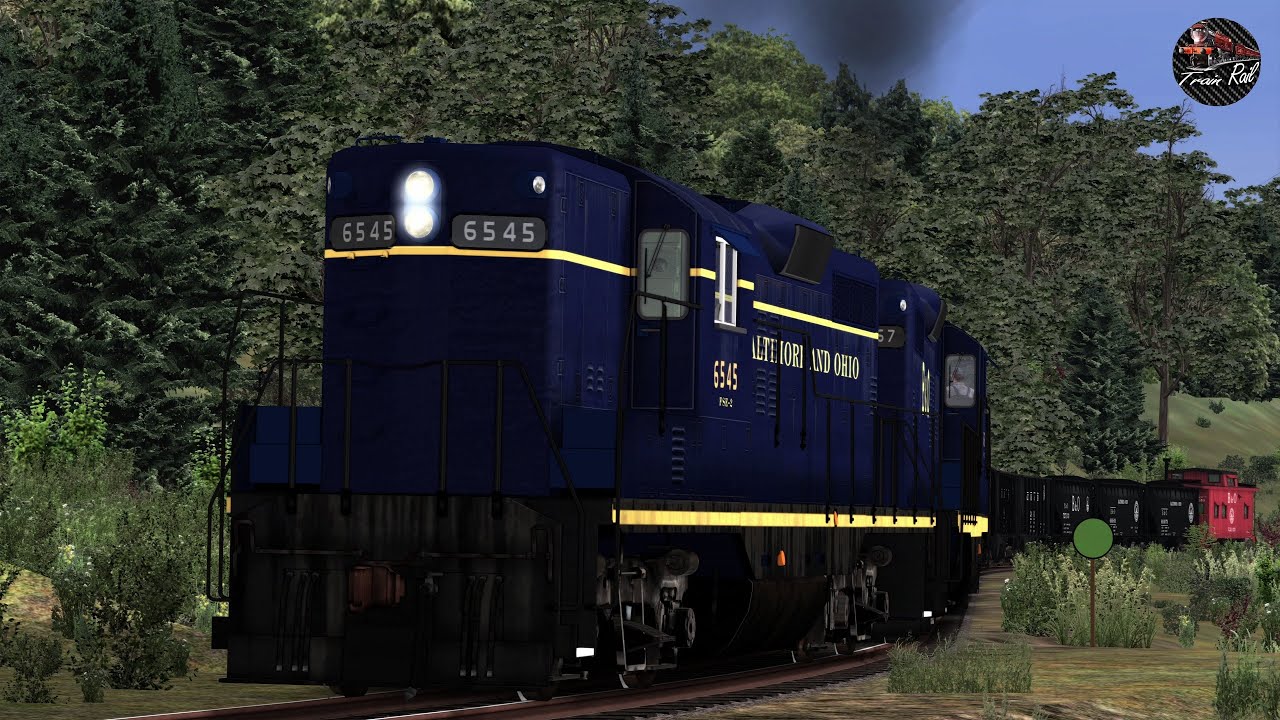 Training Run 1 Tunnelton to Howesville - EMD GP9 Train - B&O Kingwood ...
