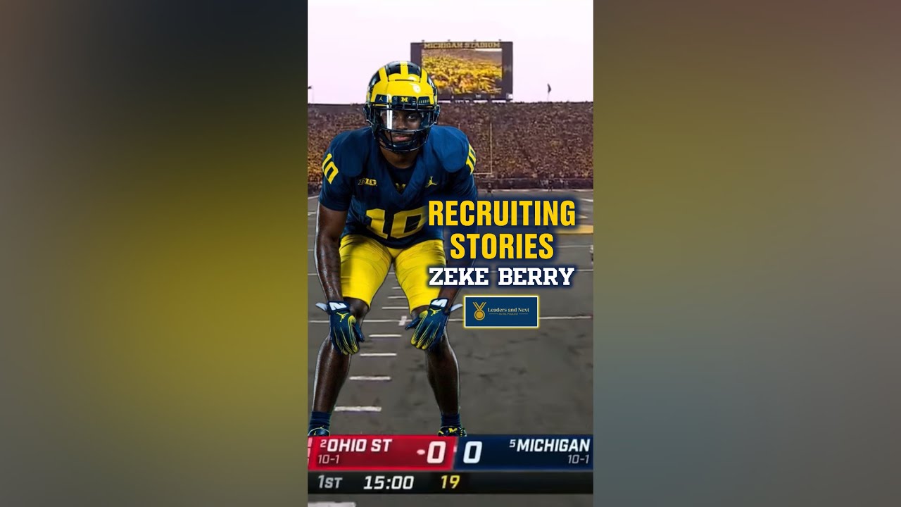 Michigan Football DB Zeke Berry his recruitment to Michigan - YouTube