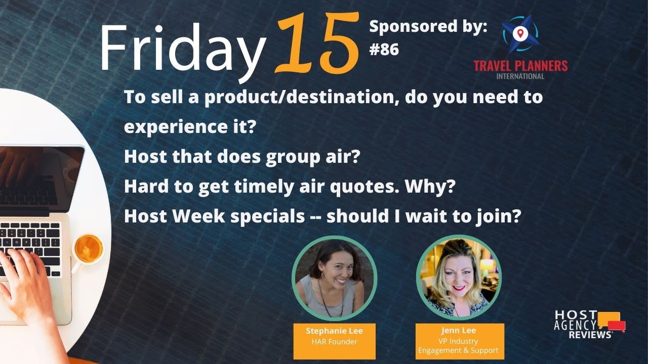 (86) Experience selling a product/destination, Hosts that do group air ...