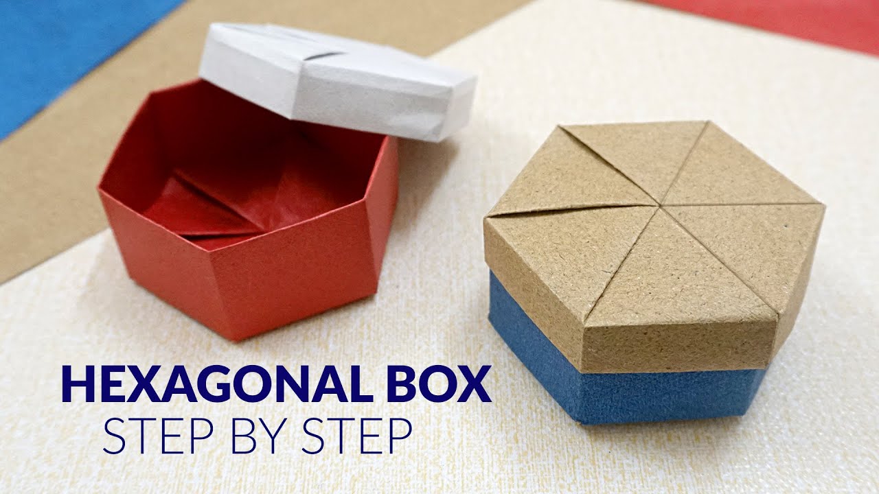 Easy Hexagonal Origami Box How To Make Hexagonal Box By A4 Paper Step Easy Hexagonal Origami Box How To Make Hexagonal Box By A4 Paper Step
