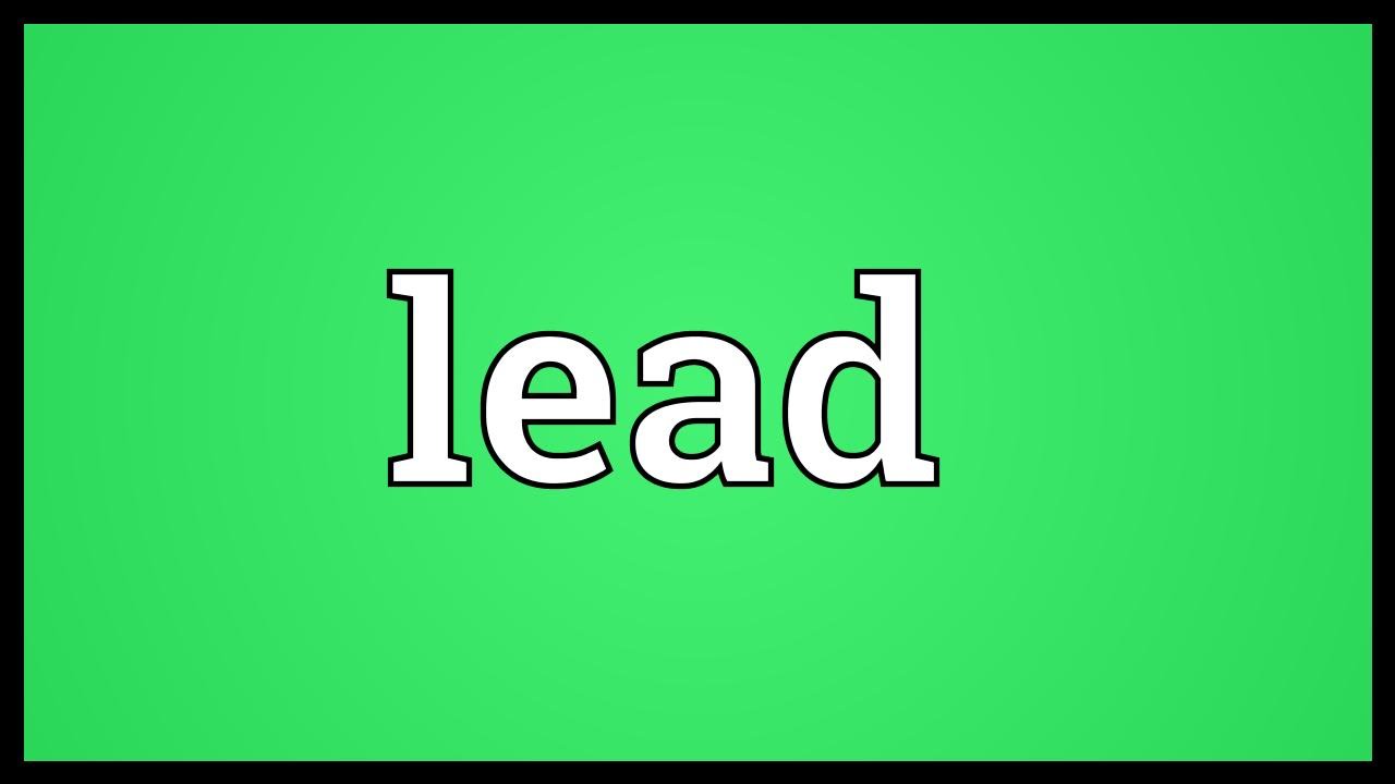 Lead Meaning YouTube