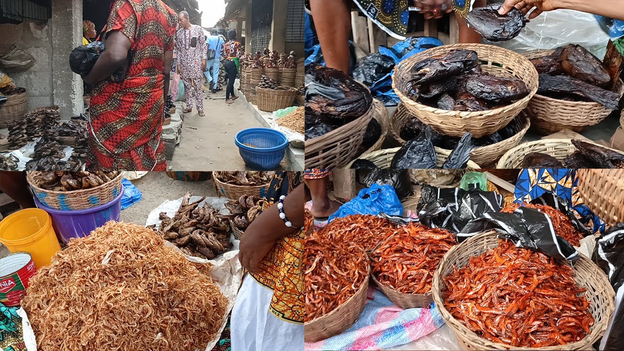 Cheap Market: Badagry Local Seafood Market | Dry and fresh fish Market ...