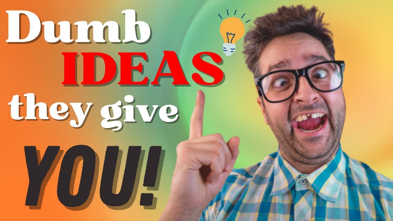10 DUMB Ideas Unsuccessful People Will Try to Give You. ( I Call Bull****) - YouTube