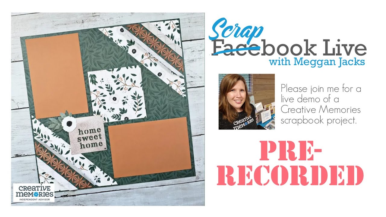 Cut & Score Corners Scrapbook Page - YouTube