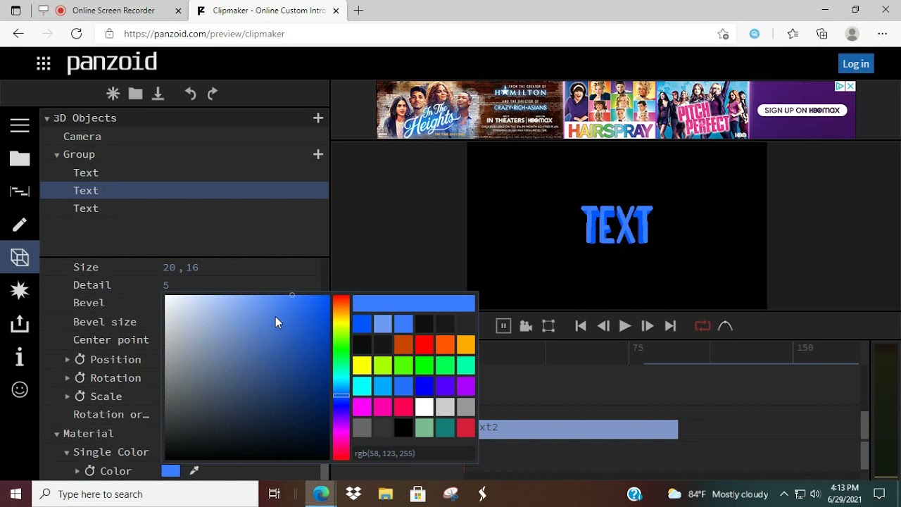 How to Make a Simple Cool Text (Panzoid CM3) - YouTube