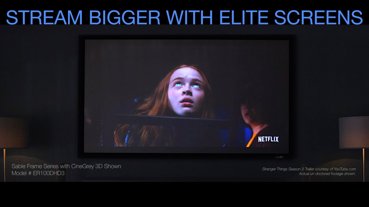 Elite Screens 100 Inch Screen for Streaming - Get a Truly Big Picture ...