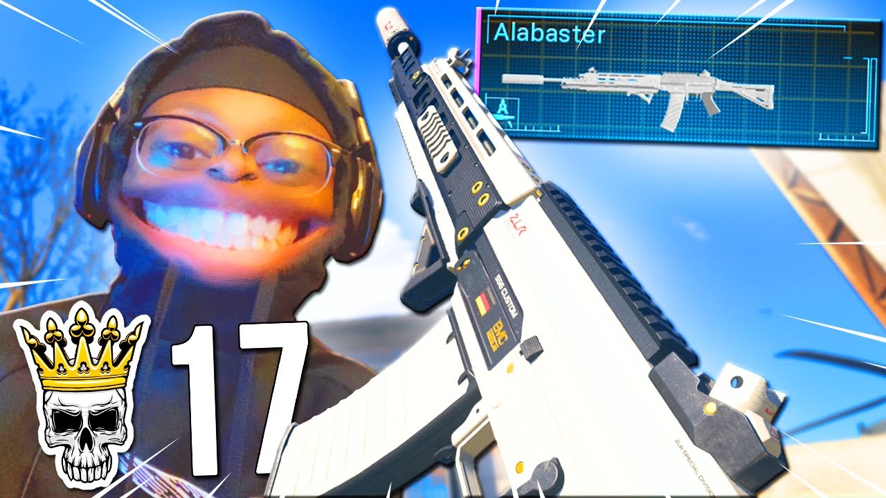 the ALL WHITE "Alabaster" GRAU 5.56 BEAMING ENEMIES in WARZONE! 17K ...