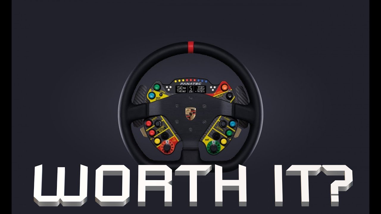 Fanatec Podium Porsche 911 GT3 R Sim Racing Wheel Review, 55% OFF