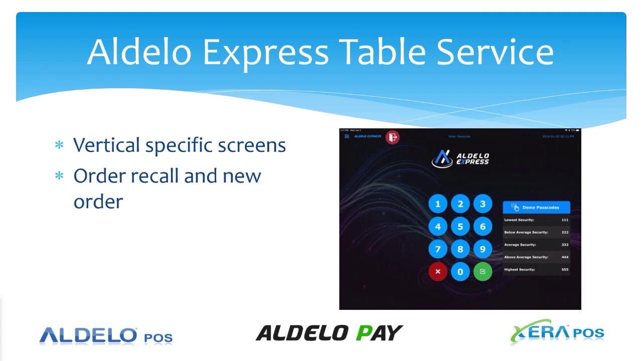 Aldelo Express Table Service Order Recall Screen - YouTube