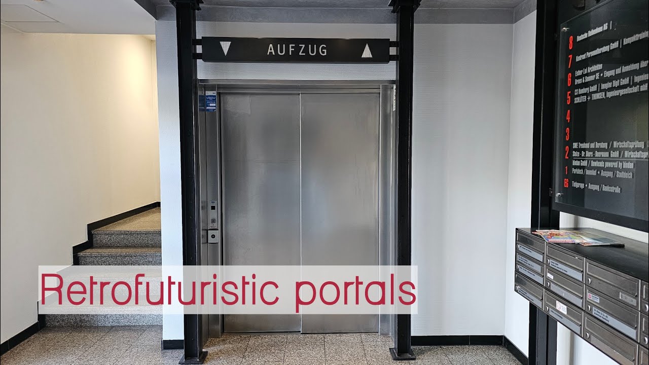 2x 1988 Gustav Ad Koch (m) elevators - Deichtor-Haus Hamburg, Germany ...
