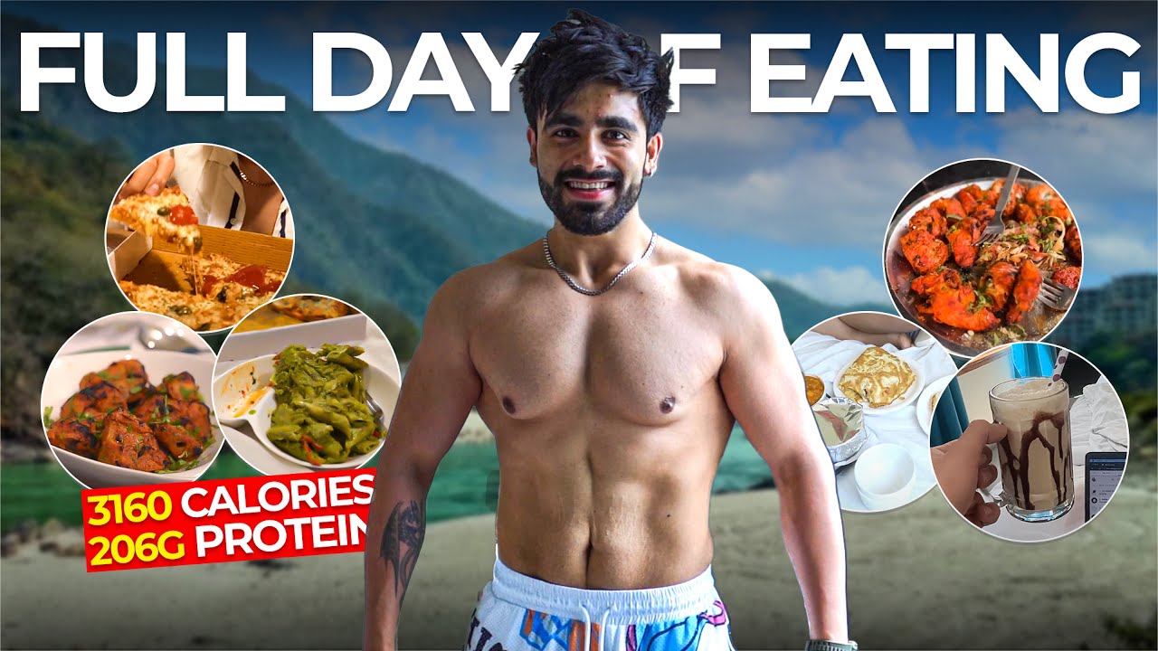 Full Day of Eating 3160 Calories 205gm Protein on a Vacation | Junk ...