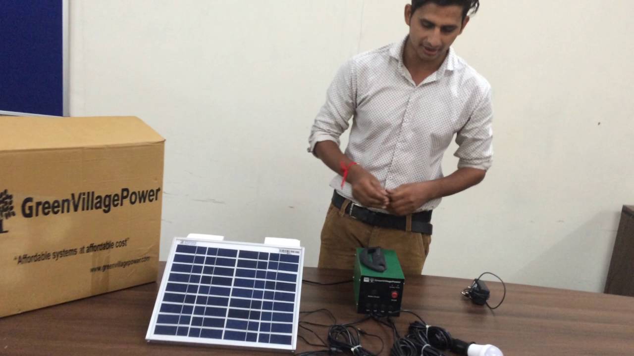 10W DC Power Solar Home System. Review. - YouTube