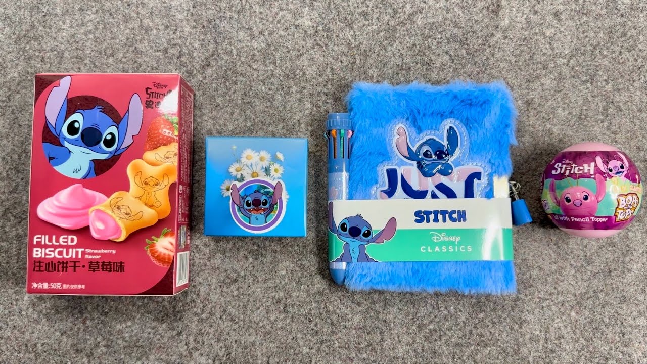 NEW Funny Disney Stitch Candy ASMR | Satisfying Treats Unboxing ...
