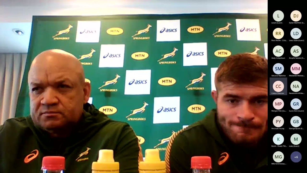 SPRINGBOKS: Full press conference - Buenos Aires - Deon Davids ...