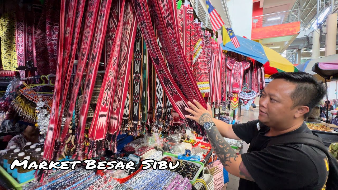 MARKET BASAH&KERING TERBESAR SARAWAK // SUASANA DI MARKET BESAR BANDAR ...